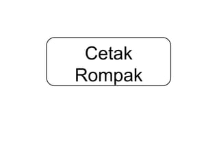 Judi DAN cetak rompak | PPT