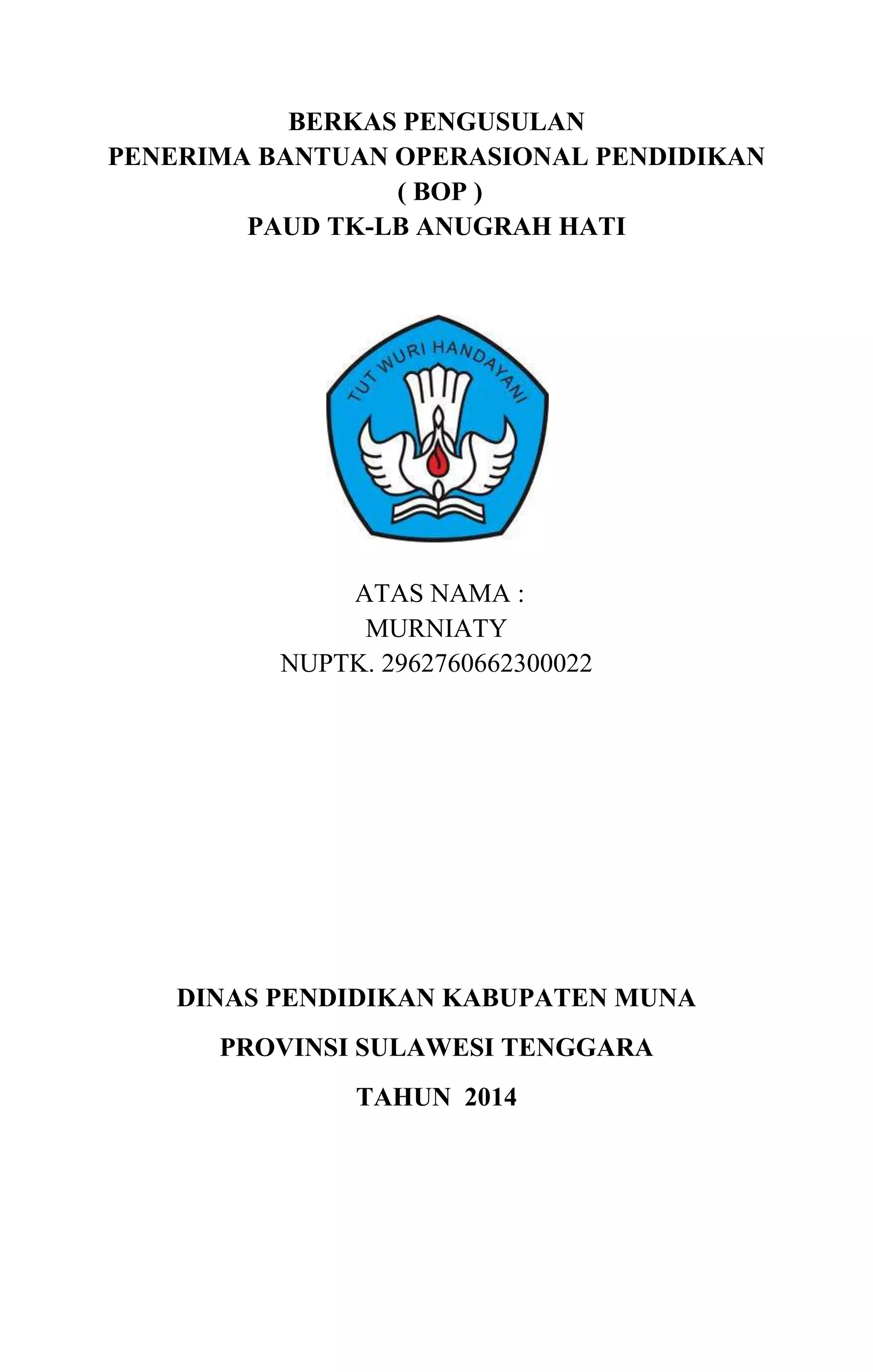 Berkas pengusulan bop | DOCX