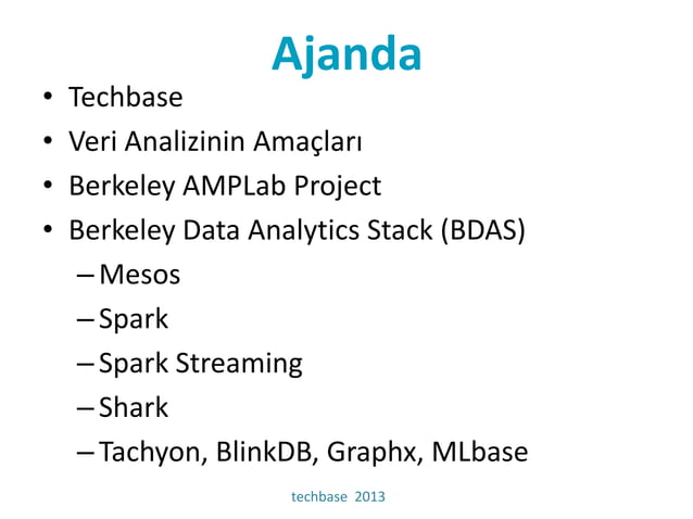 Berkeley Data Analytics Stack Genel Bakış | PPTX