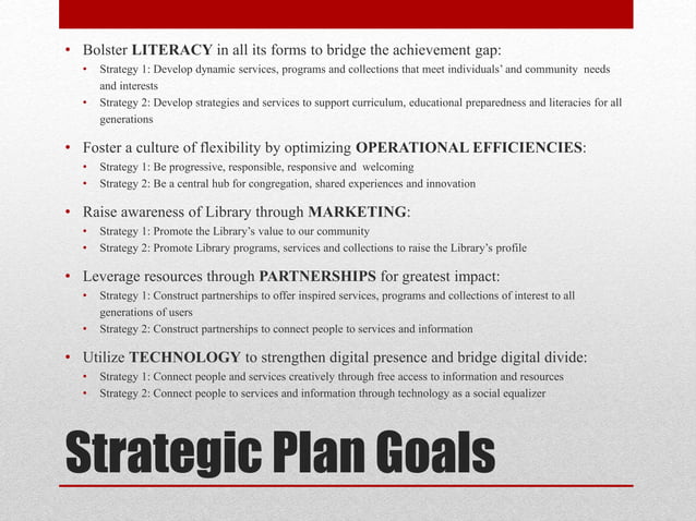 Berkeley public library strategic plan presentation | PPTX