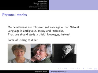 Natural Language Inference: for Humans and Machines | PPT