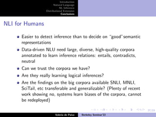 Natural Language Inference: for Humans and Machines | PPT