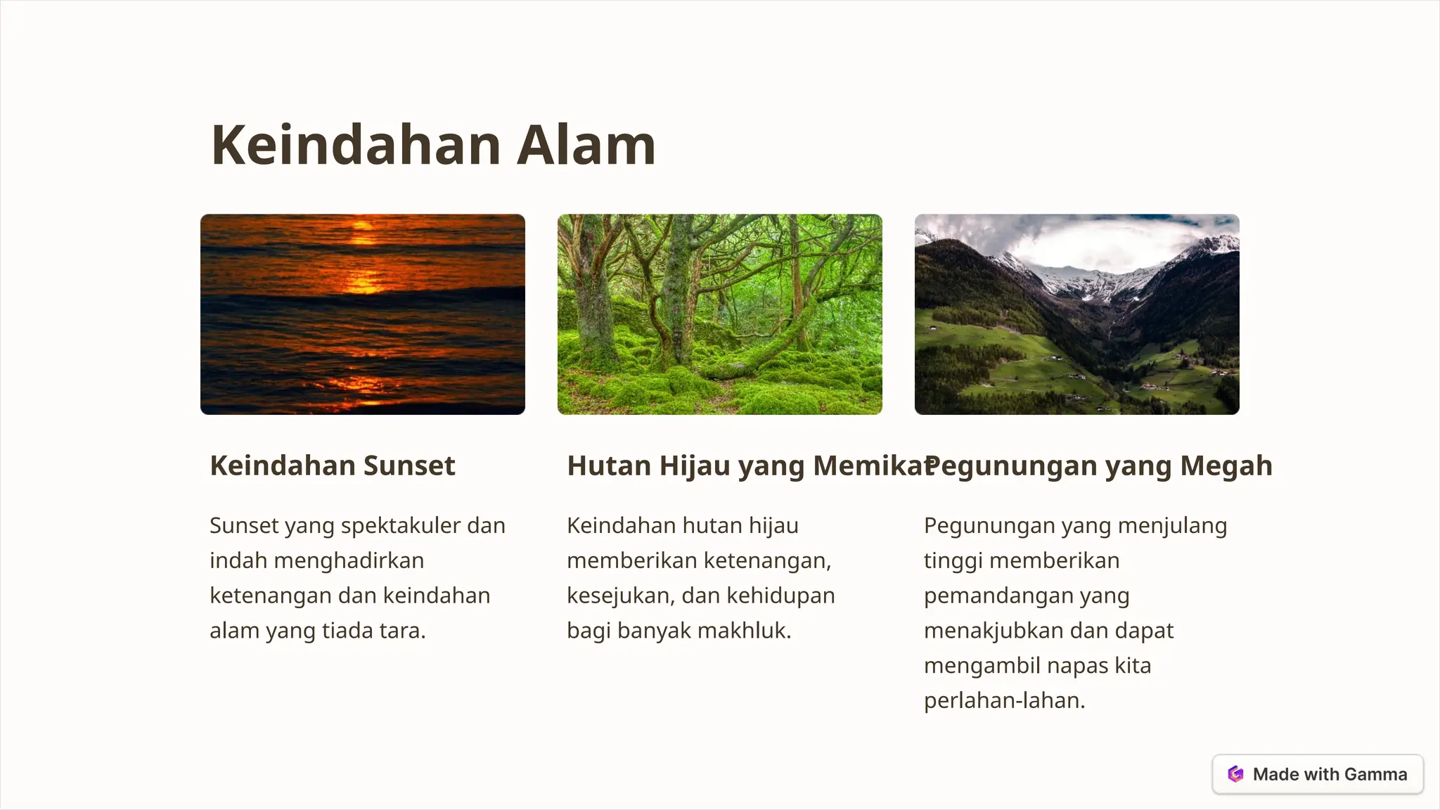 Berkenalan-Dengan-Alam ilmu pengetahuan sosial | PPT