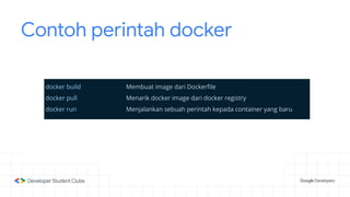 Berkenalan dengan docker developer student clubs | PDF
