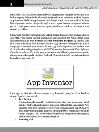Berkenalan dgn App Inventor | PDF