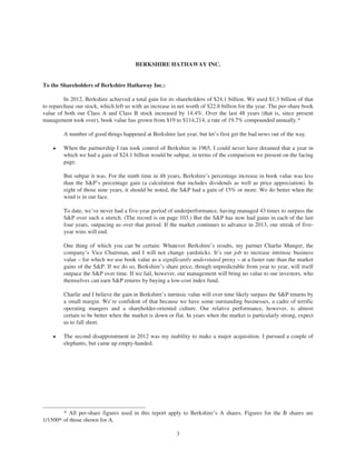 Berkshire hathaway2012 | PDF
