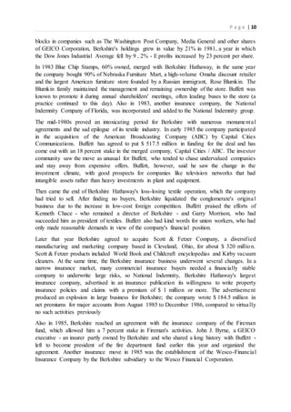 Berkshire hathaway report by archit agarwal | DOCX