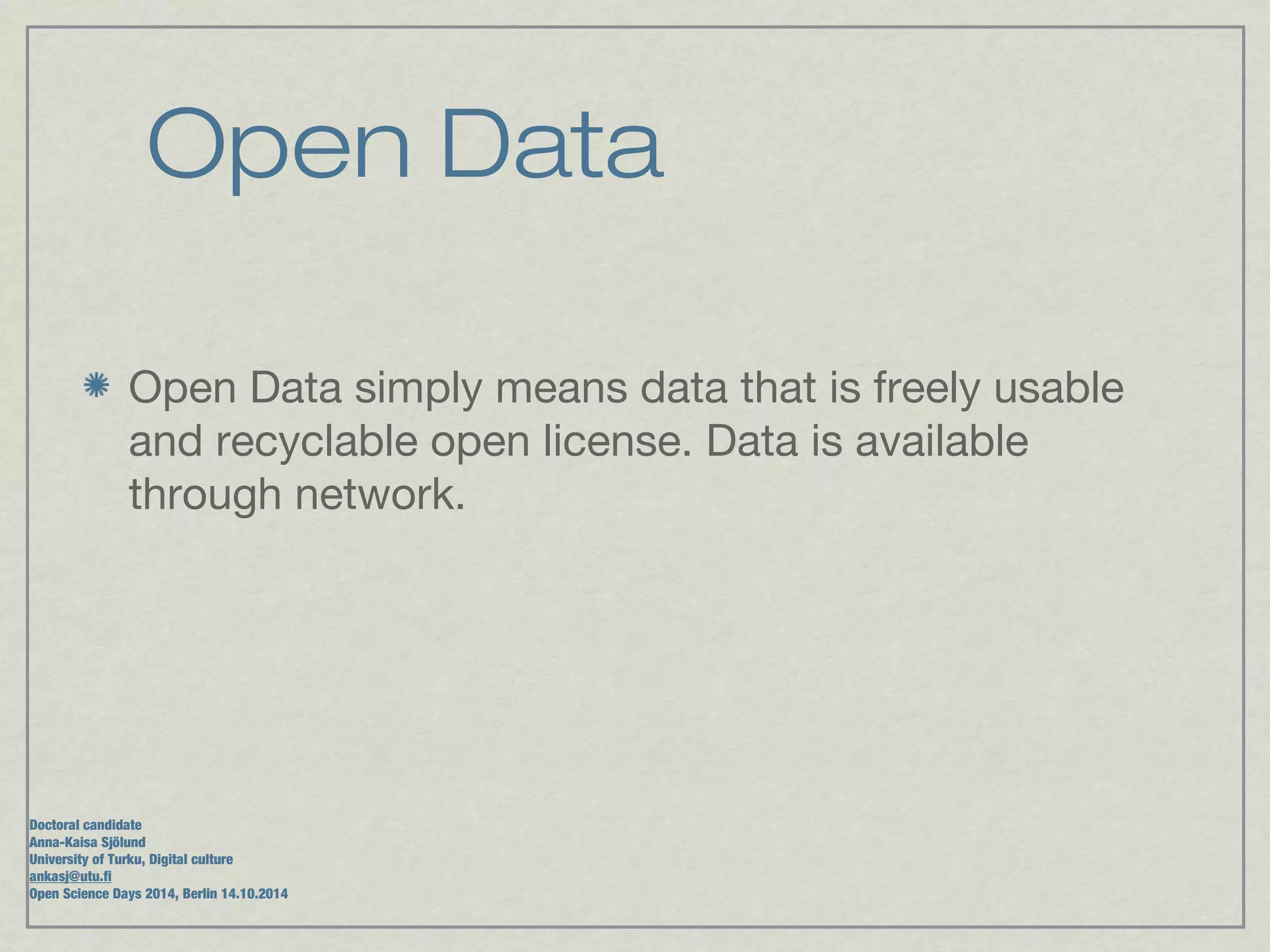 Linked Open Data and Immersive Education | PPT