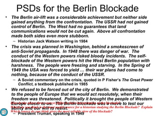 Berlin Blockade Web | PPT