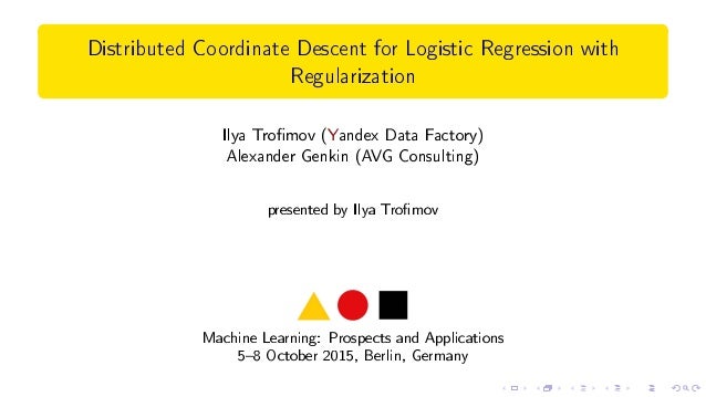 Distributed Coordinate Descent For Logistic Regression With Regulariz