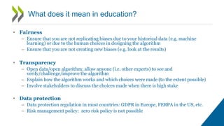 What framework for a responsible use of AI in education? | PDF