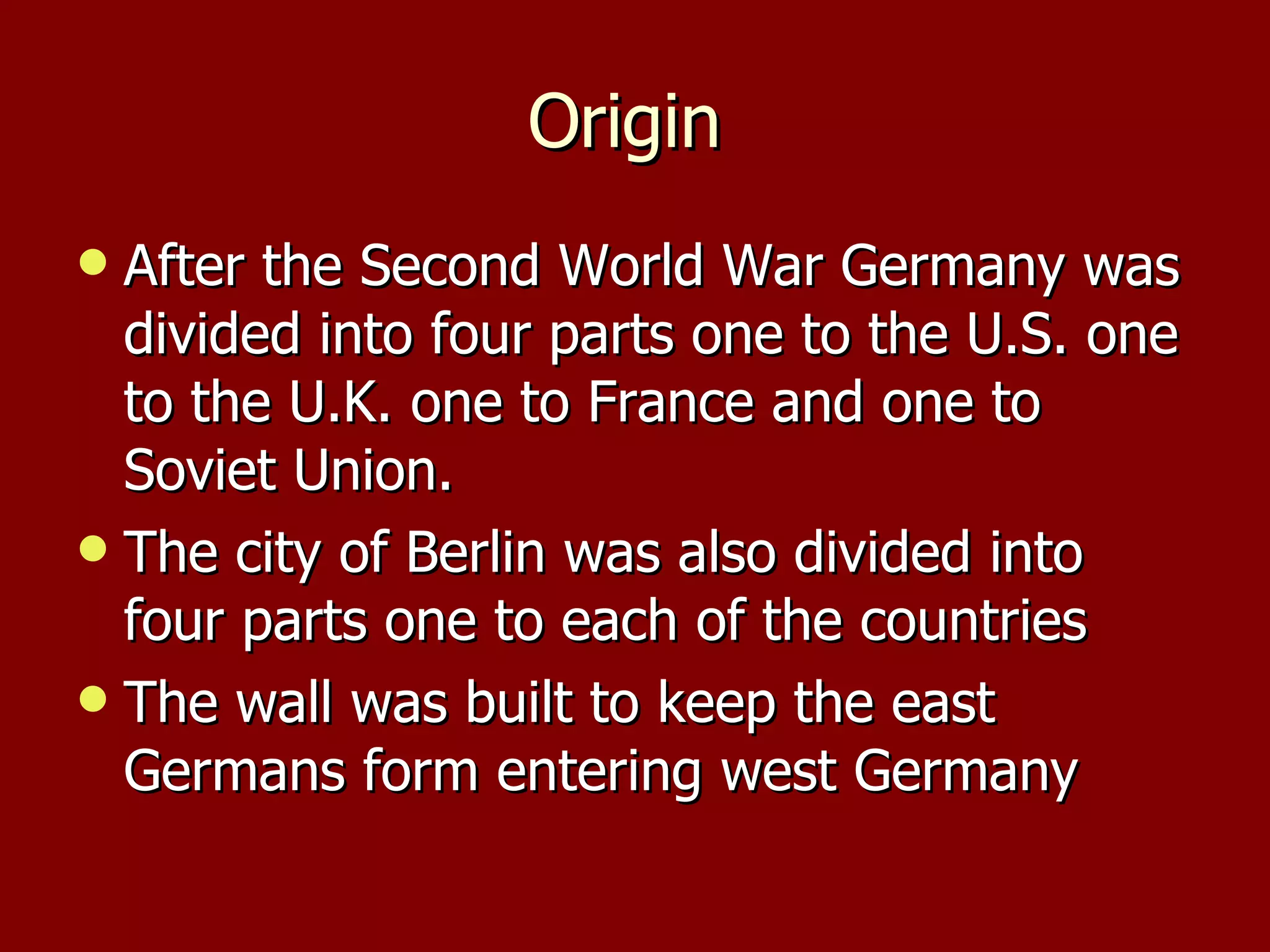 Berlin Wall | PPT