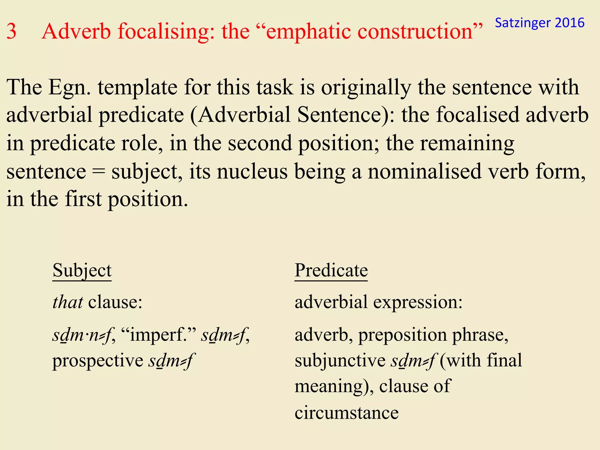 Second Tenses in Egyptian-Coptic and Some Other African Languages | PDF