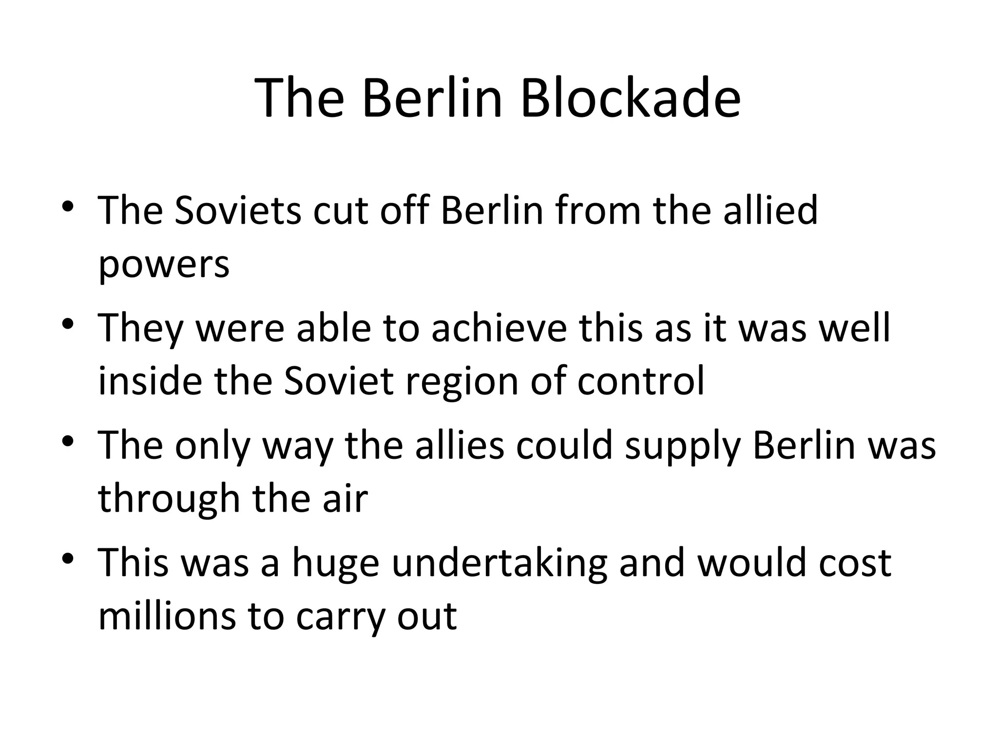 Berlin blockade | PPT