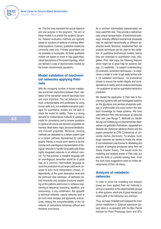 Berlin center for genome based bioinformatics koch05 | PDF