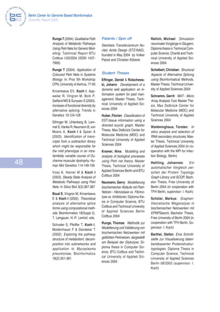 Berlin center for genome based bioinformatics koch05 | PDF