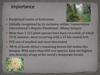 Not so wild on the wild coast: conservation of pondoland | PPTX