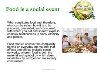 Beyond nutritionism the sociocultural dimensions of food habits | PPT