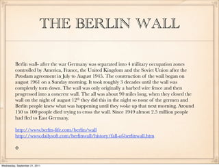 Berlin wall | PPT
