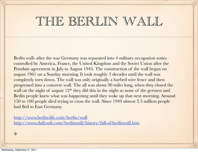 Berlin wall | PPT