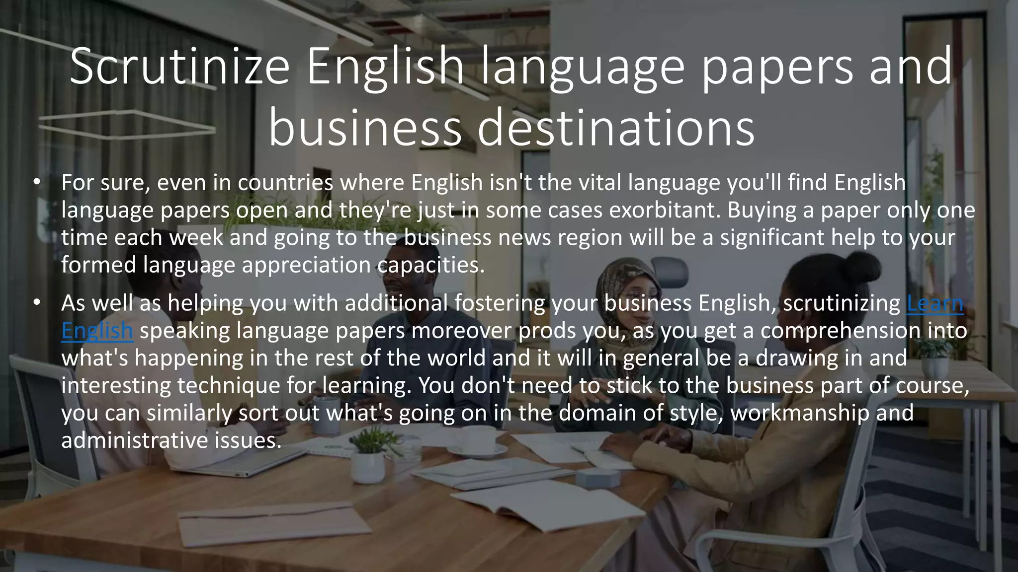 Learn Business English | PPT