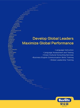 Berlitz Brochure English Final | PDF