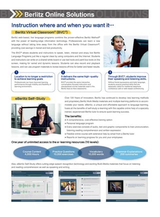 Berlitz Brochure English Final | PDF