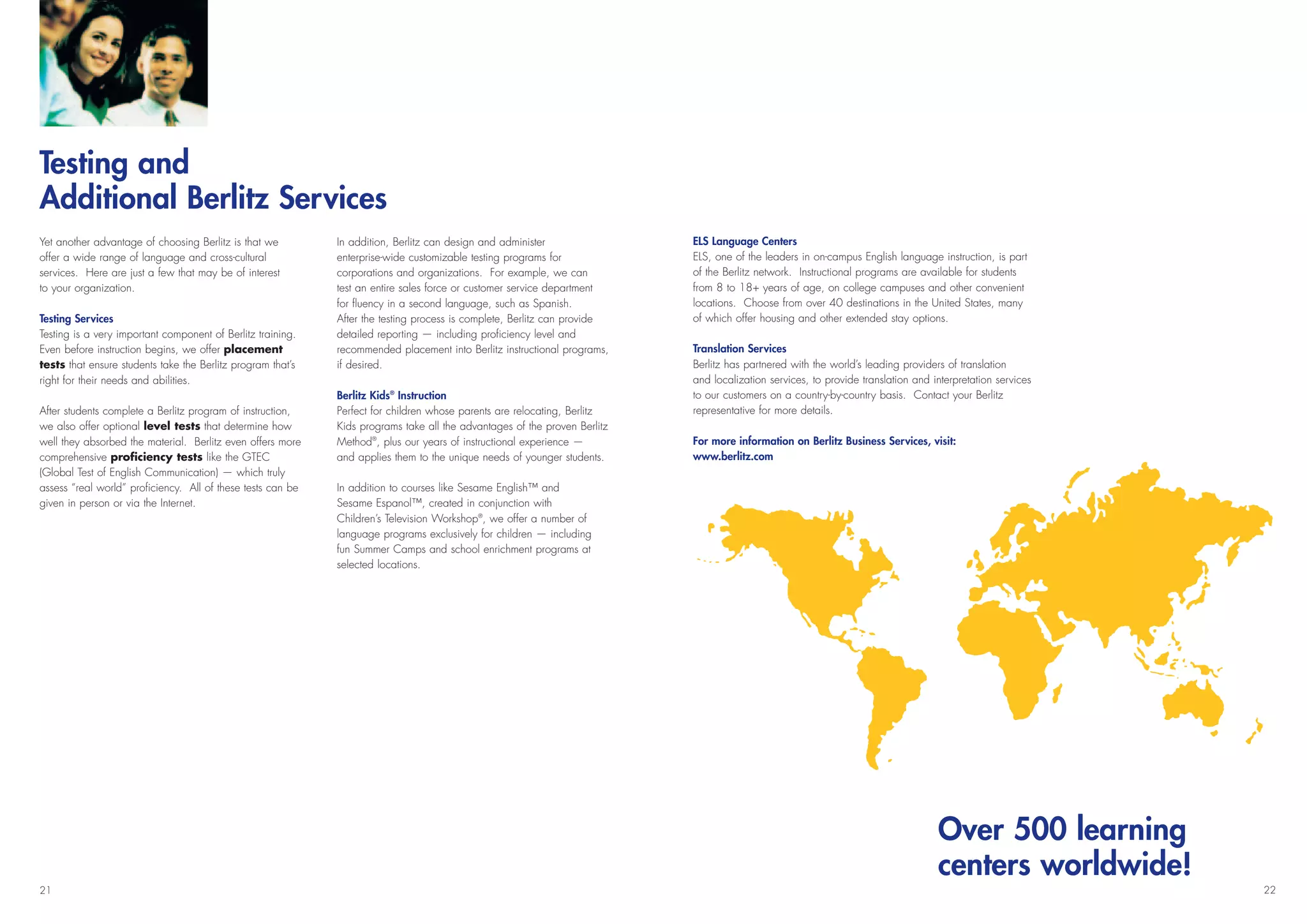 Berlitz Corporate Brochure | PDF