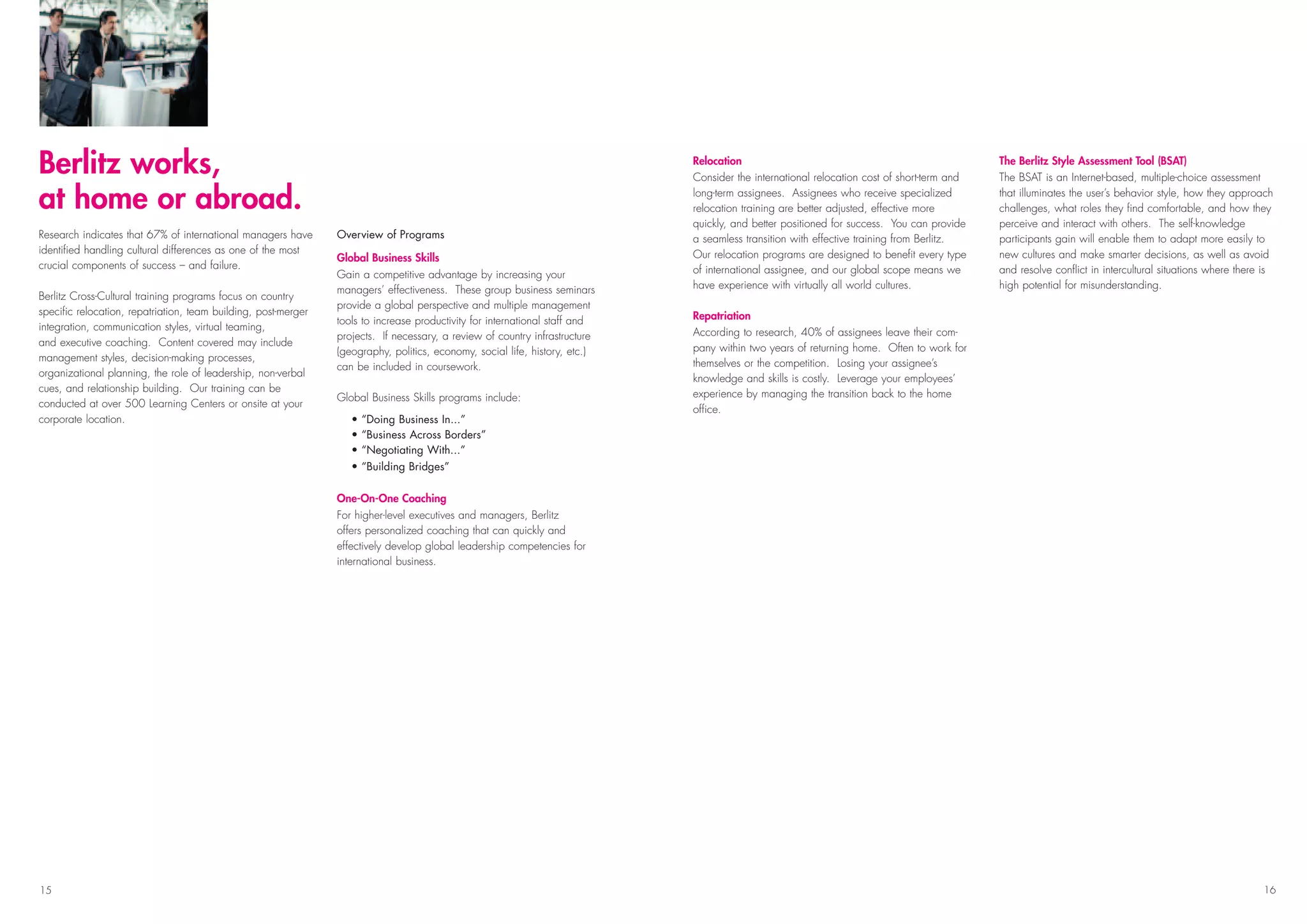 Berlitz Corporate Brochure | PDF