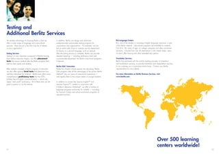 Berlitz Corporate Brochure | PDF