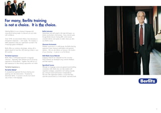 Berlitz Corporate Brochure | PDF