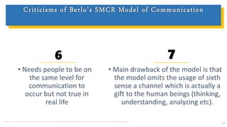 Berlo Model of Communication | PPTX