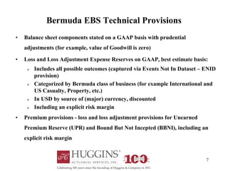 Bermuda EBS Technical Provisions | PPTX