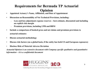 Bermuda EBS Technical Provisions | PPTX