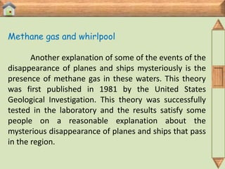 Bermuda triangle | PPTX | Cruises | Travel Type