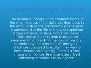 Bermuda Triangle by Ada | PPT