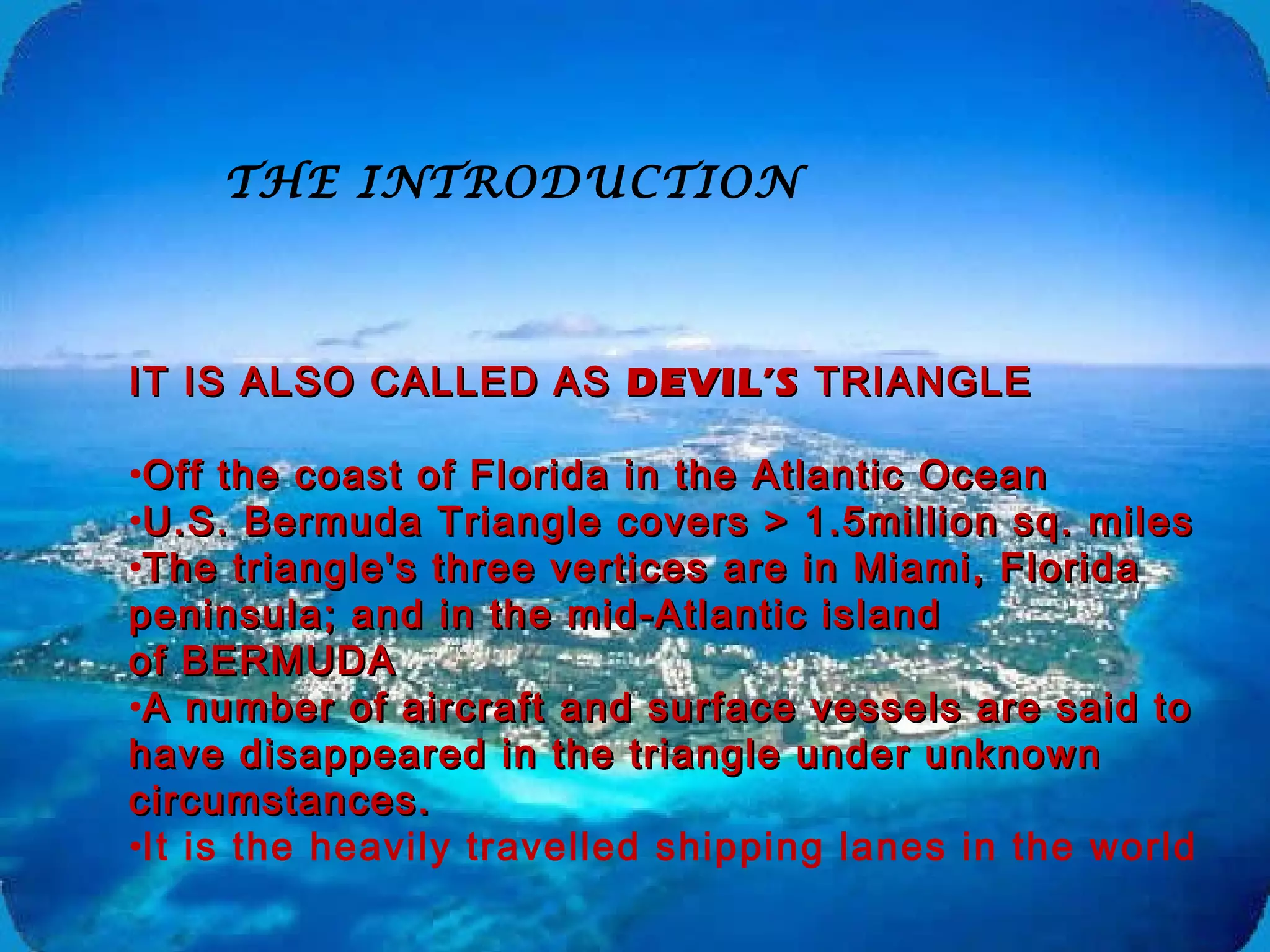 Bermuda triangle ppt | PPT