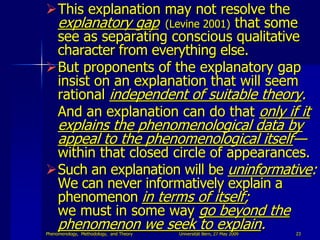 "Phenomenology, Methodology, and Theory" | PPTX