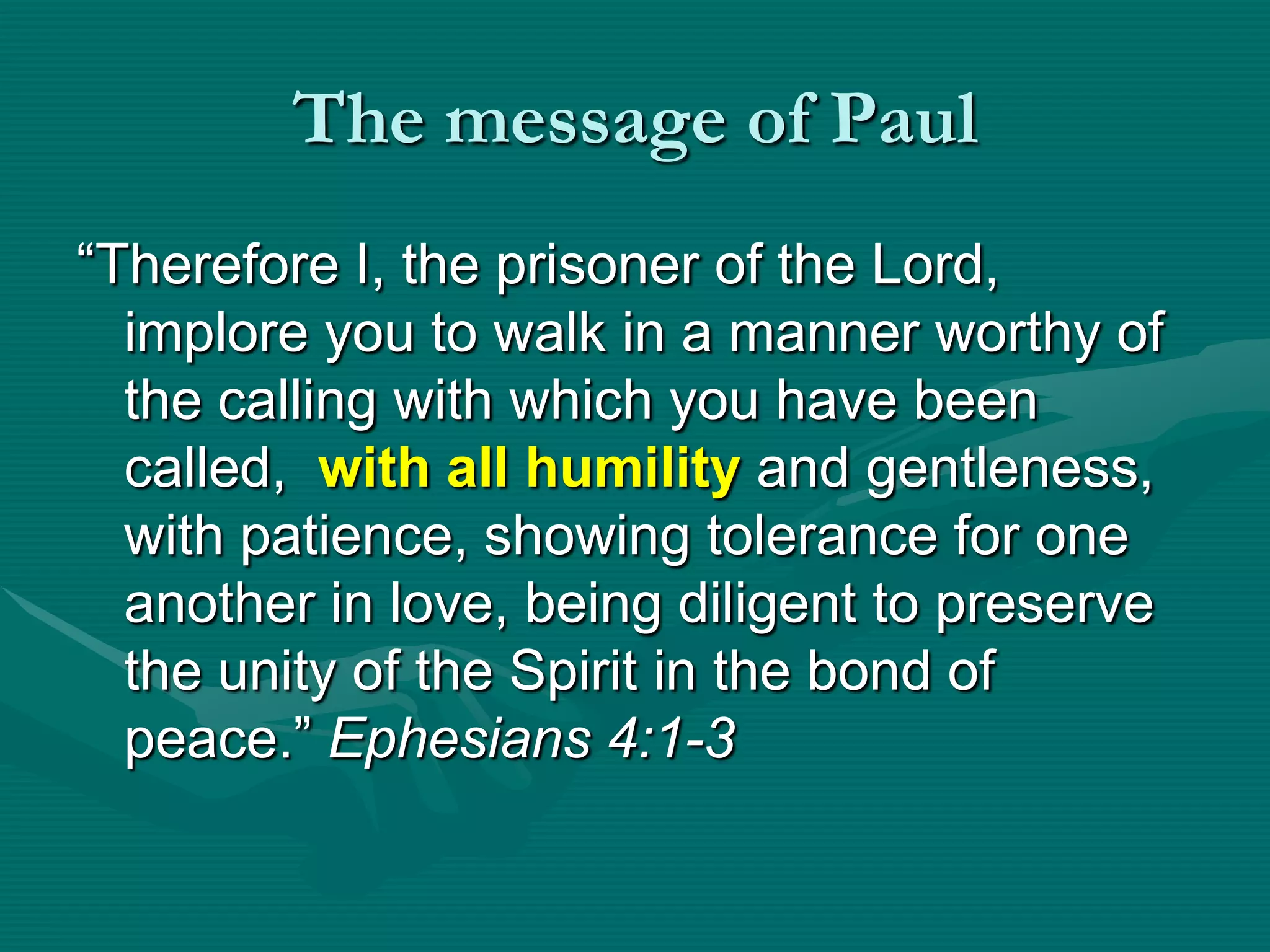 Bernard "In the steps of humility" | PPT