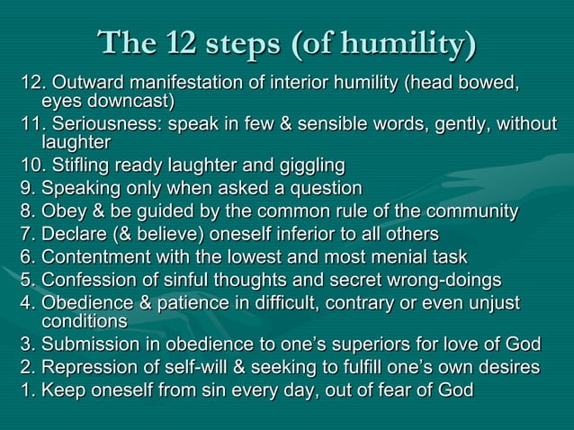 Bernard "In the steps of humility"