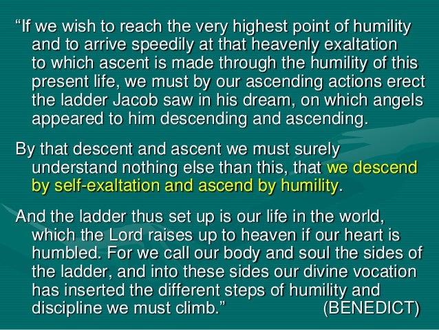 Bernard "In the steps of humility"
