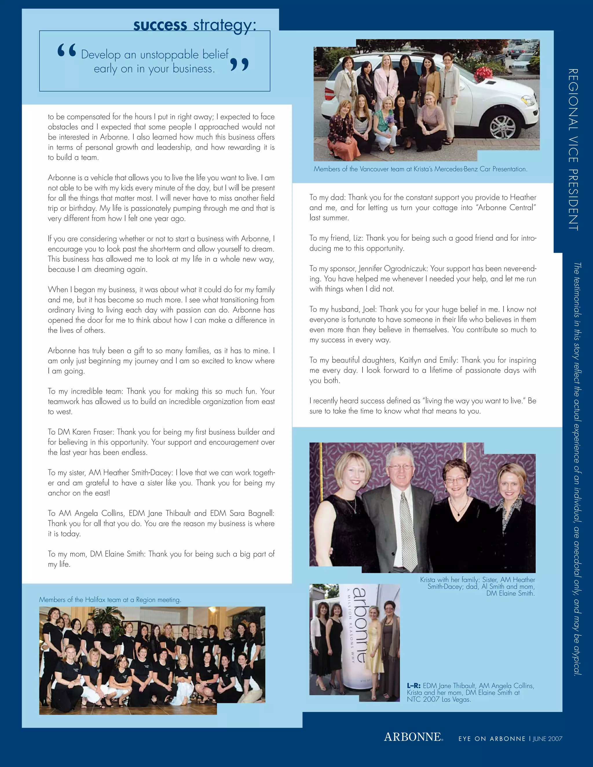 Krista Bernard Eye on Arbonne Story | PDF