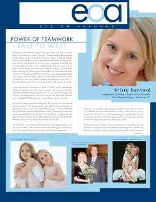 Krista Bernard Eye on Arbonne Story | PDF