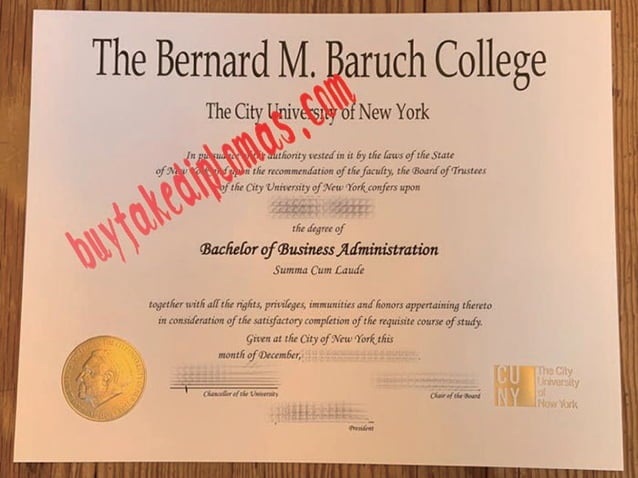 Bernard M.Baruch College-CUNY degree | PPT