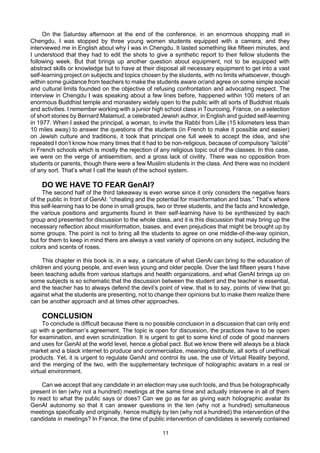 DANGEROUS GenAI? TRUE OR DEEP FAKE? YES OR NO? | PDF