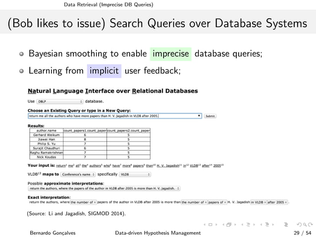 Data-driven Hypothesis Management | PPT