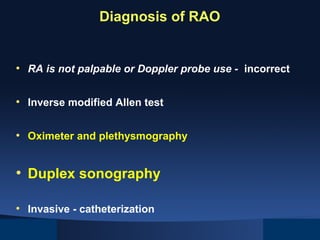 Bernat I - AIMRADIAL 2014 Technical - Radial artery occlusion | PPT