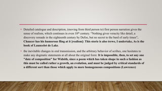 Berna widsith w1 ppt | PPT