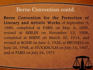 Berne Convention | PPT