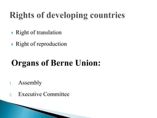 The Berne convention 1886 | PPTX